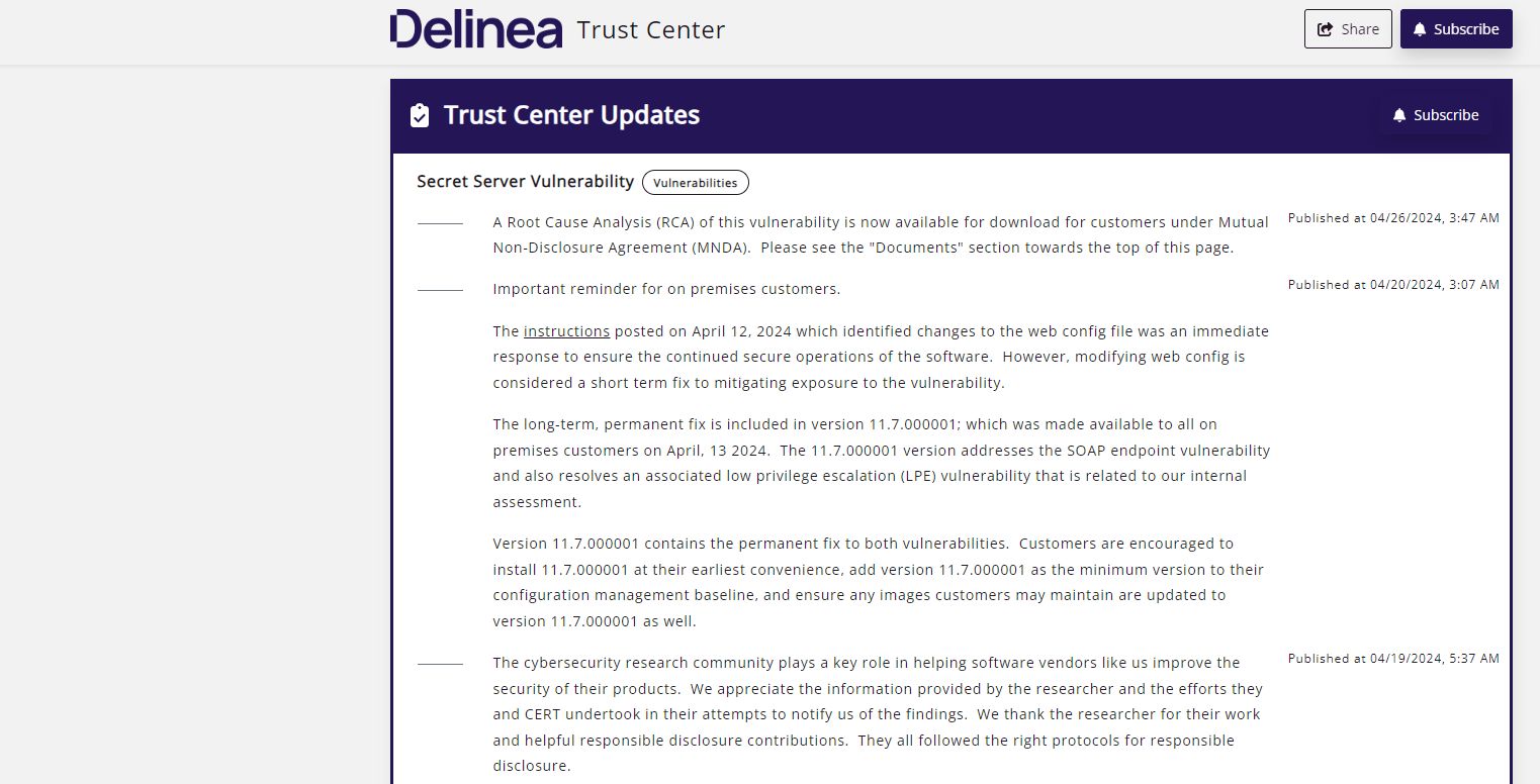Delinea揭露特權存取管理產品漏洞，4月中完成修補 | iThome